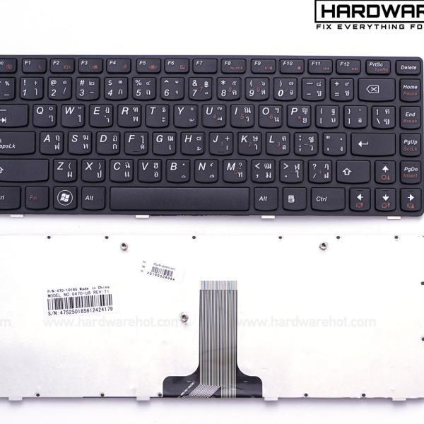 คีย์บอร์ดโน๊ตบุ๊ค KEYBOARD LENOVO IDEAPAD B470 B490 V470 G470 G475 TH-EN